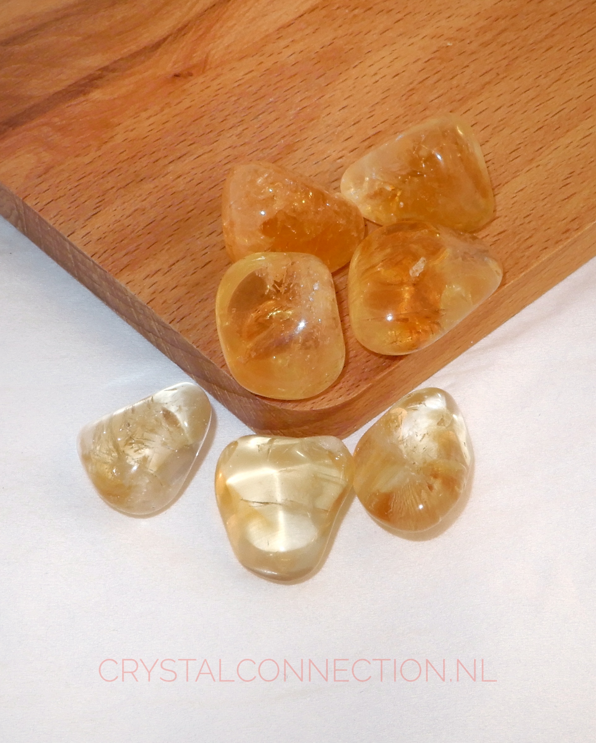 Citrien trommelsteen