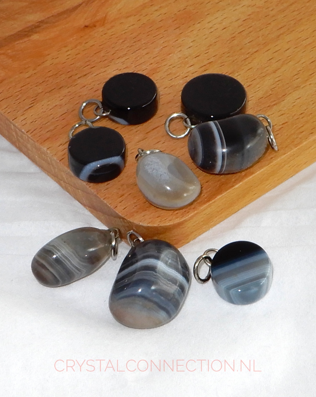 Agaat Zebra hanger - Crystal Connection