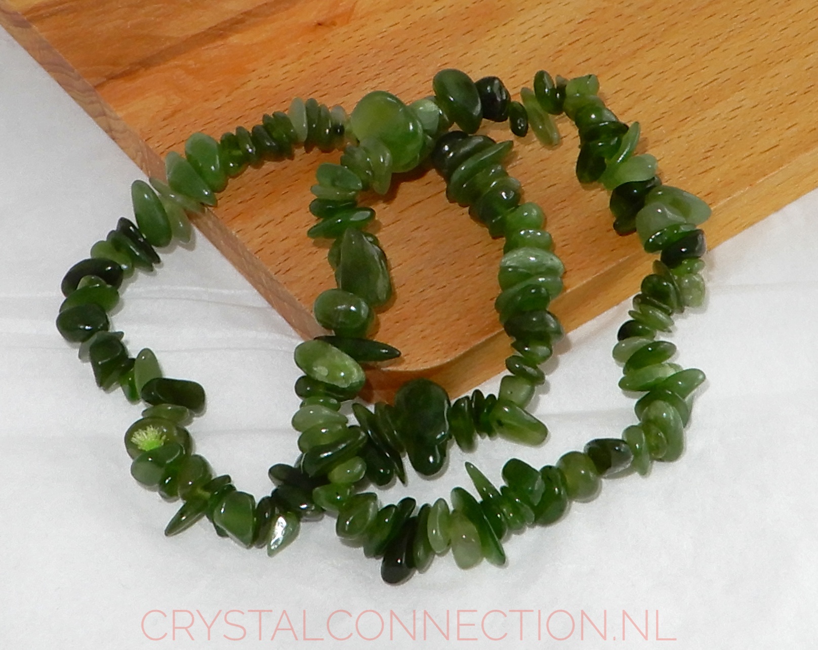 Jade armband - Crystal Connection